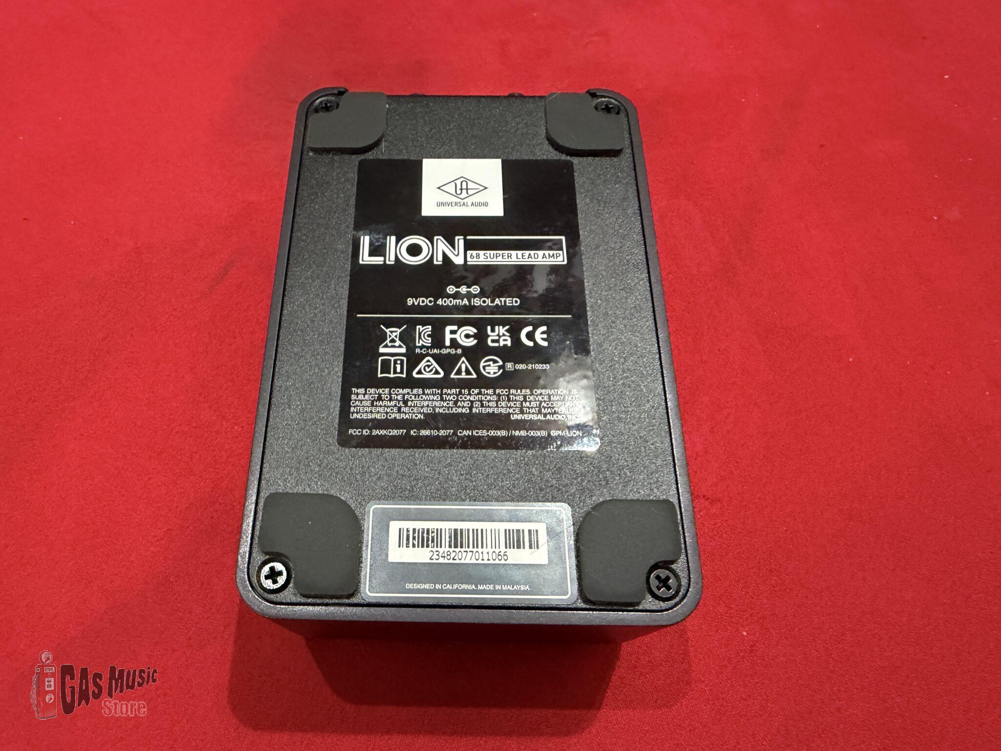 UNIVERSAL AUDIO UAFX Lion 68 Super Lead Amp | Gas Music Store - Permute ...