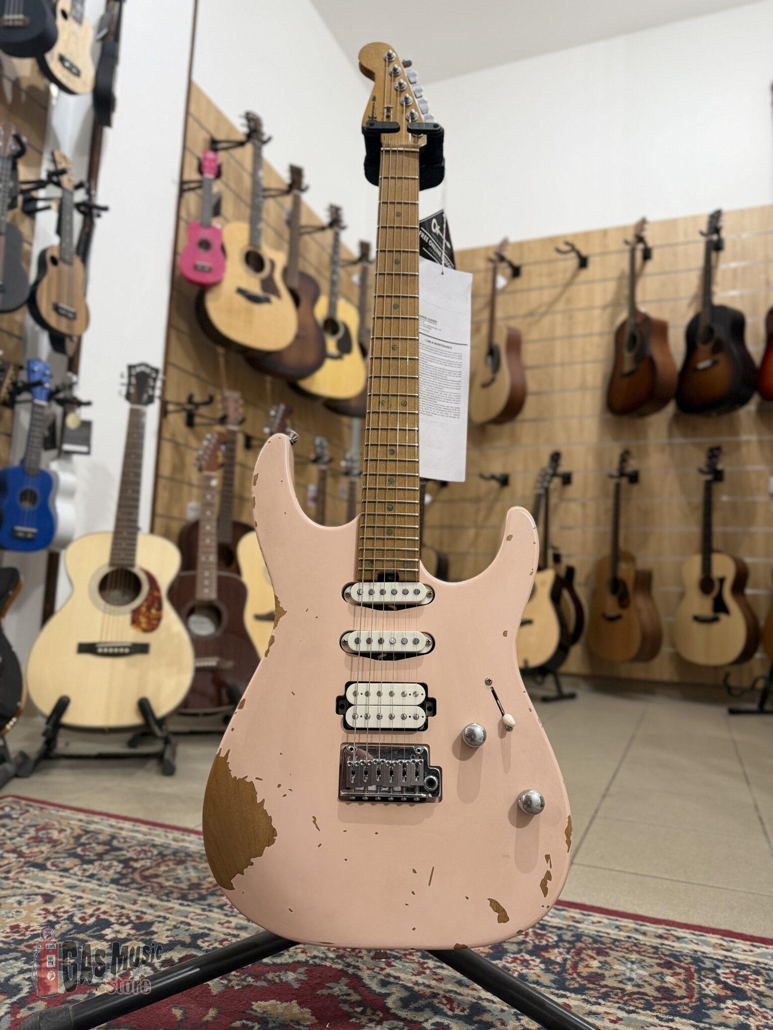 Charvel Pro-Mod Signature Rick Graham DK24 2PT CM, Worn Shell Pink ...